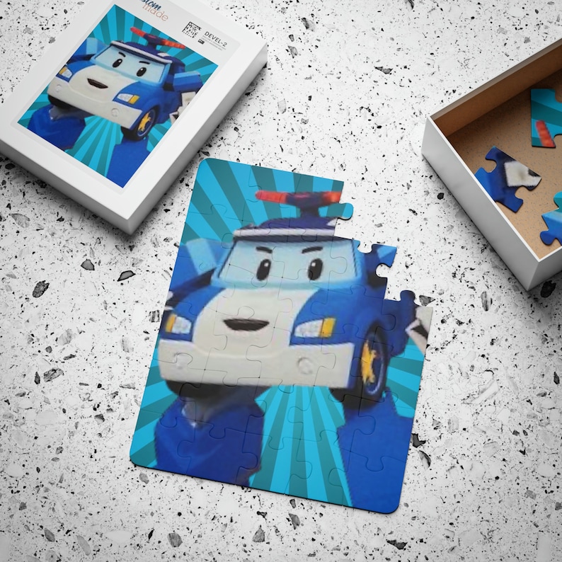 Personalized Robocar Poli Jigsaw Puzzle - Kids Custom Game - Etsy