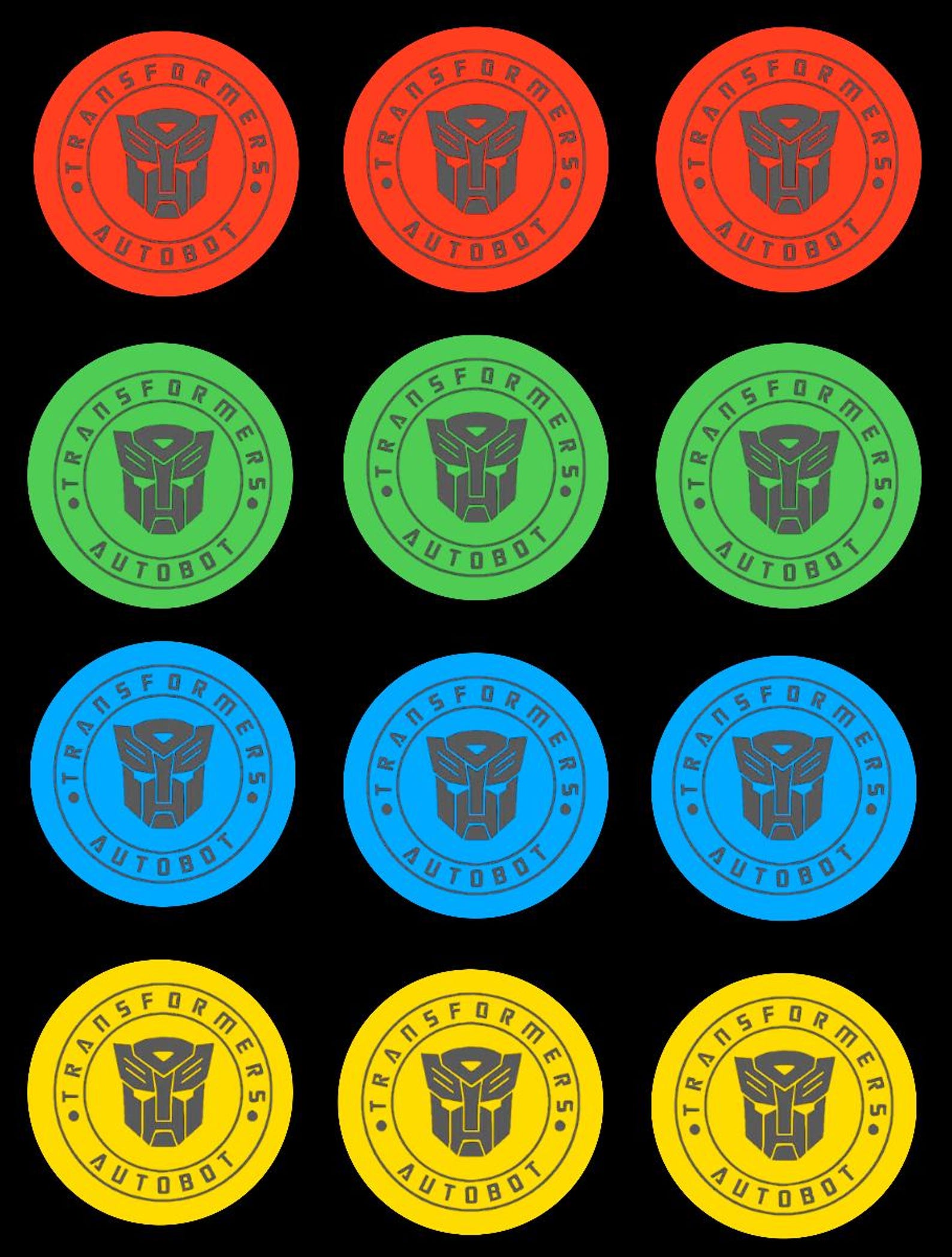 Rescue Bots Cupcake Toppers, Kids Rescue Bot Cupcake Toppers, Rescue ...