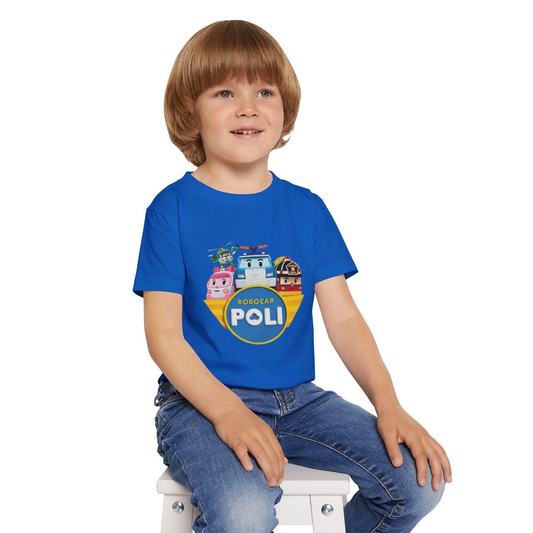 Robocar Poli Toddler T-shirt: Cartoon Graphic Tee - Etsy