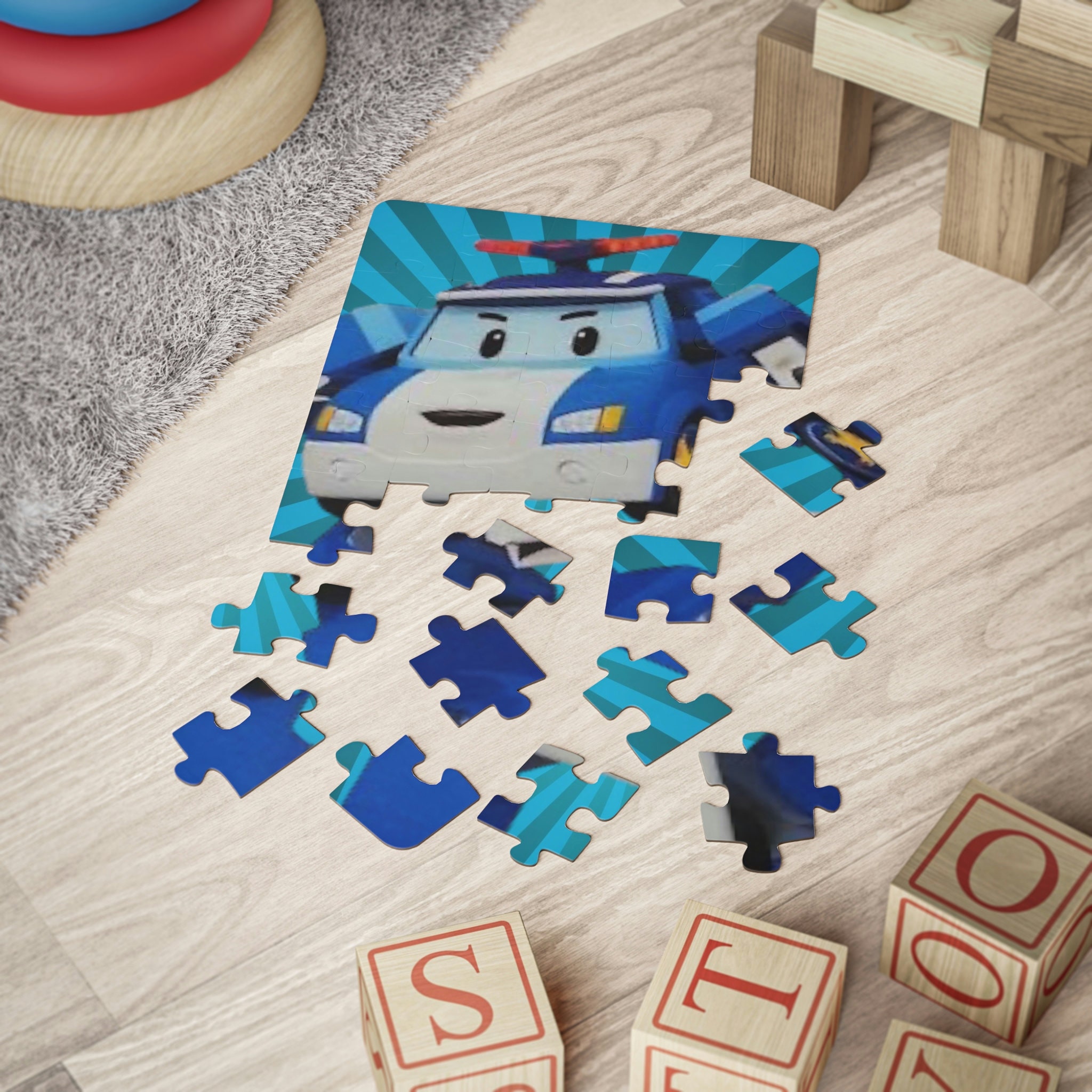 Personalized Robocar Poli Jigsaw Puzzle - Kids Custom Game - Etsy