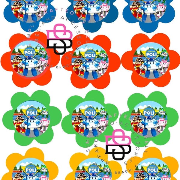 Kids Square Superhero Topper L Super Hero Cupcake Topper, Superhero ...