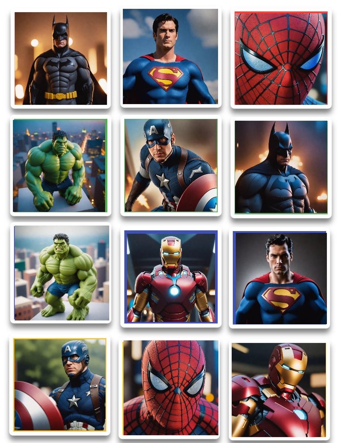 Kids Superhero Cupcake/cookie Toppers: Square Superhero Symbols ...
