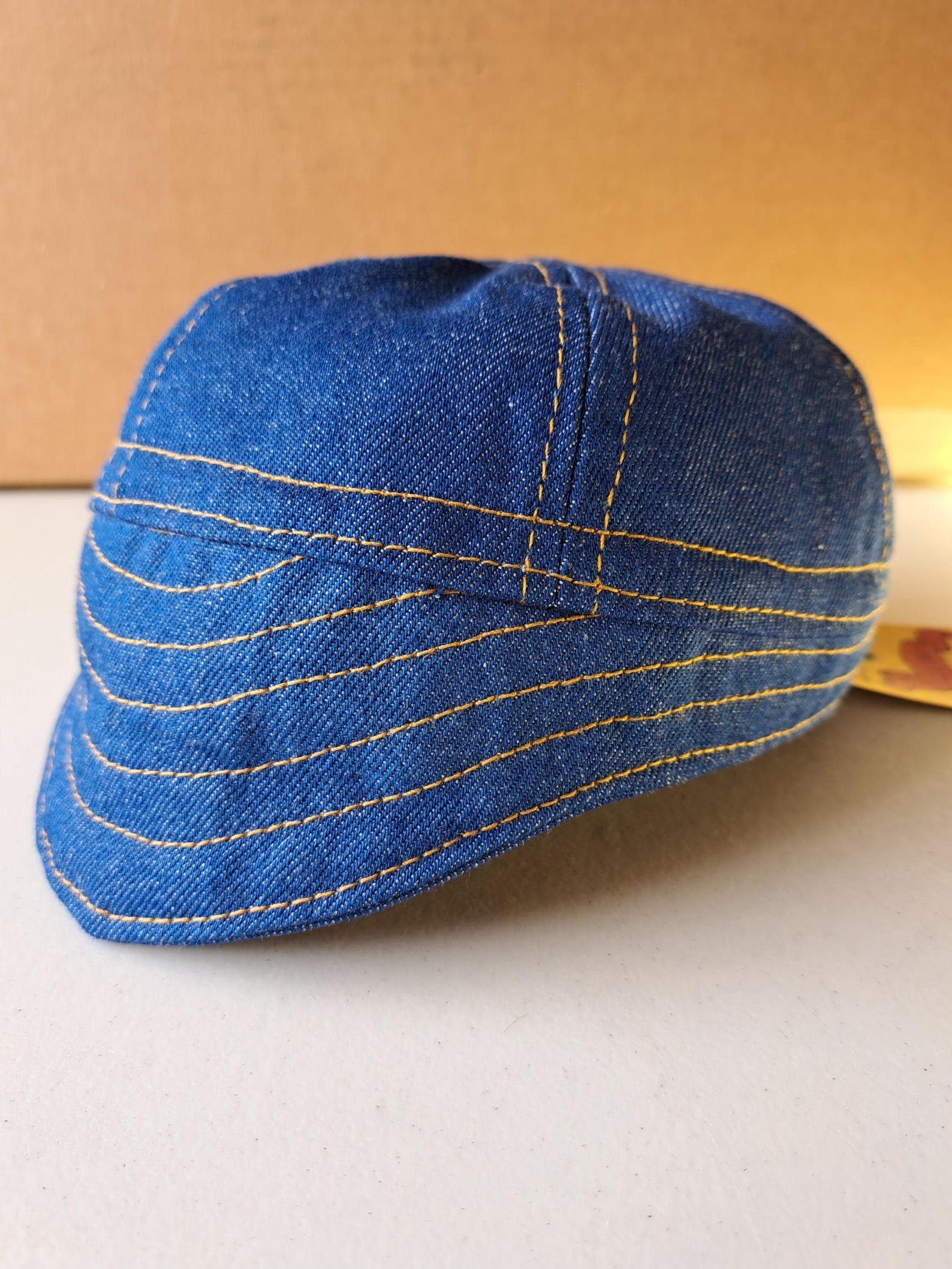 Baird Jeans Denim Hat Welding Cap Blue Raw Denim Fitted Military ...