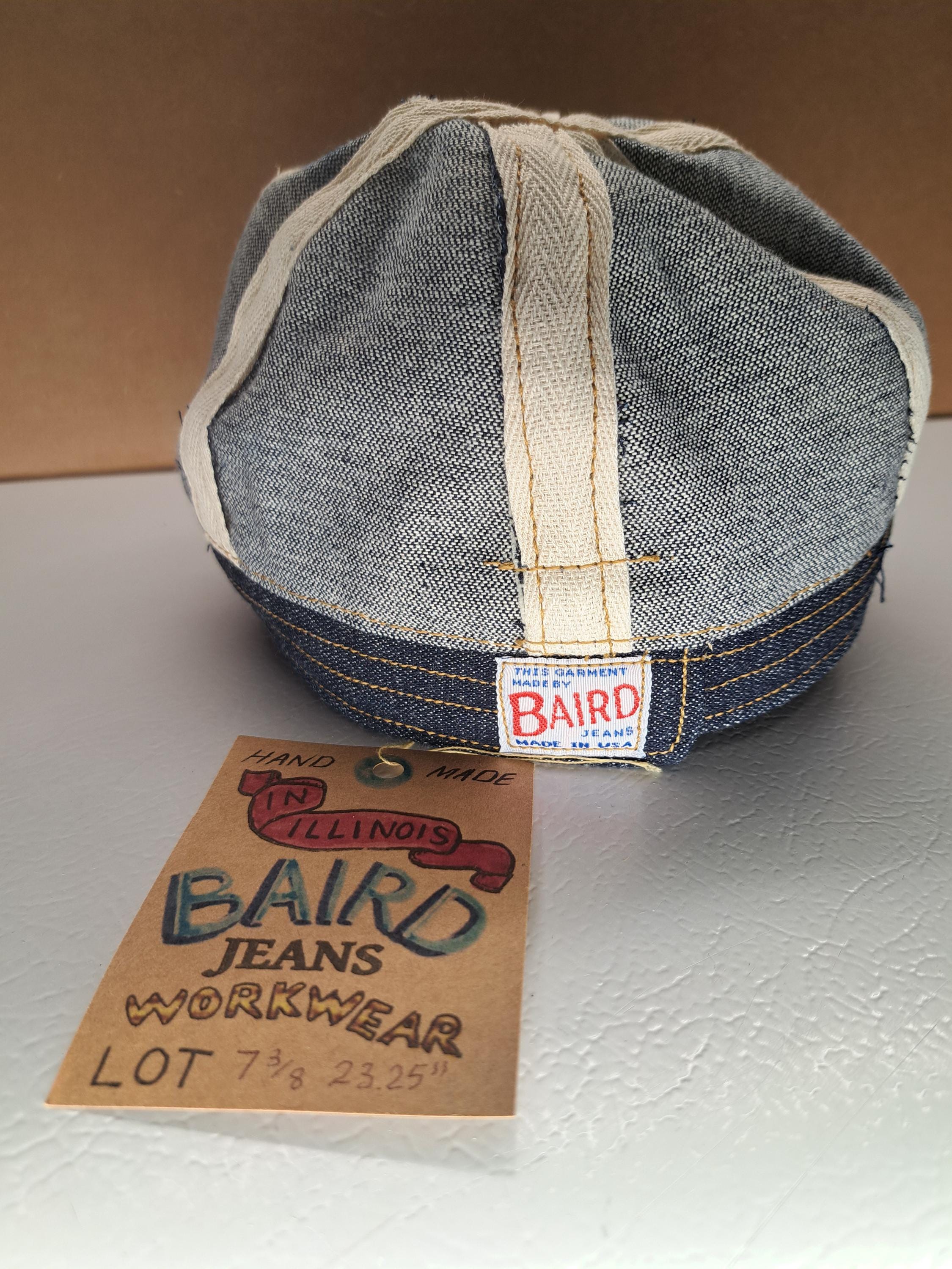 Baird Jeans Inside-out Denim Hat Welding Cap Blue Raw Denim Fitted ...