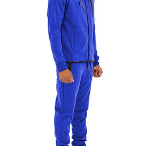 Unisex Royal Blue Dynamic Tech Track Suit Zip up Jacket and Jogger - Etsy