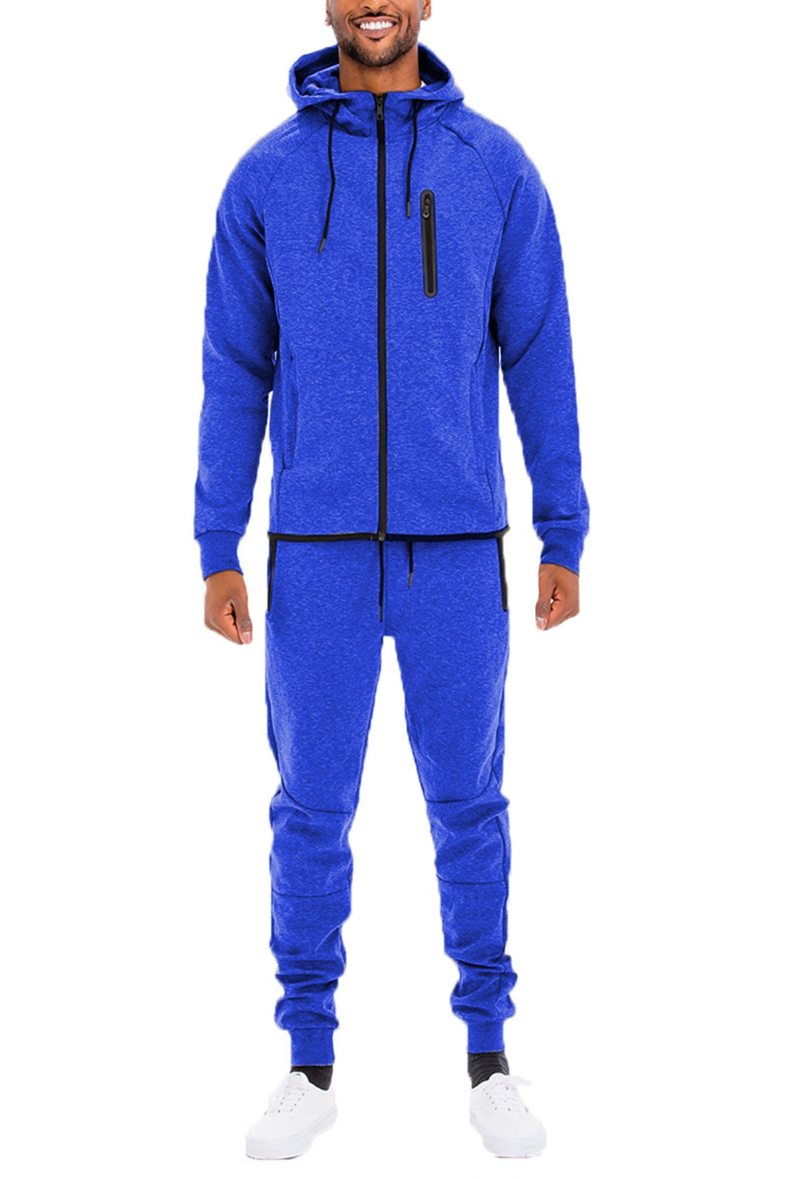 Unisex Royal Blue Dynamic Tech Track Suit Zip up Jacket and Jogger - Etsy