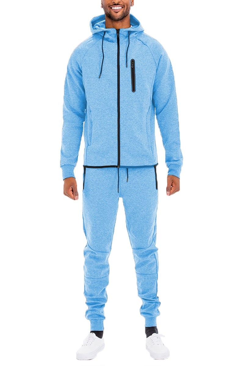 Unisex Sky Blue Dynamic Tech Track Suit Zip up Jacket and Jogger - Etsy