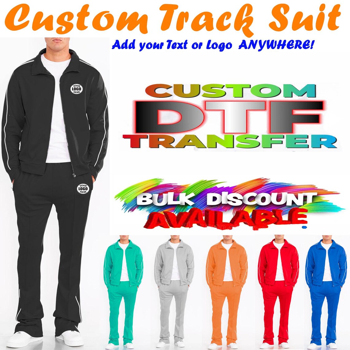 Custom Tracksuit | Personalized Embroidery Tracksuit | Monogram Track ...
