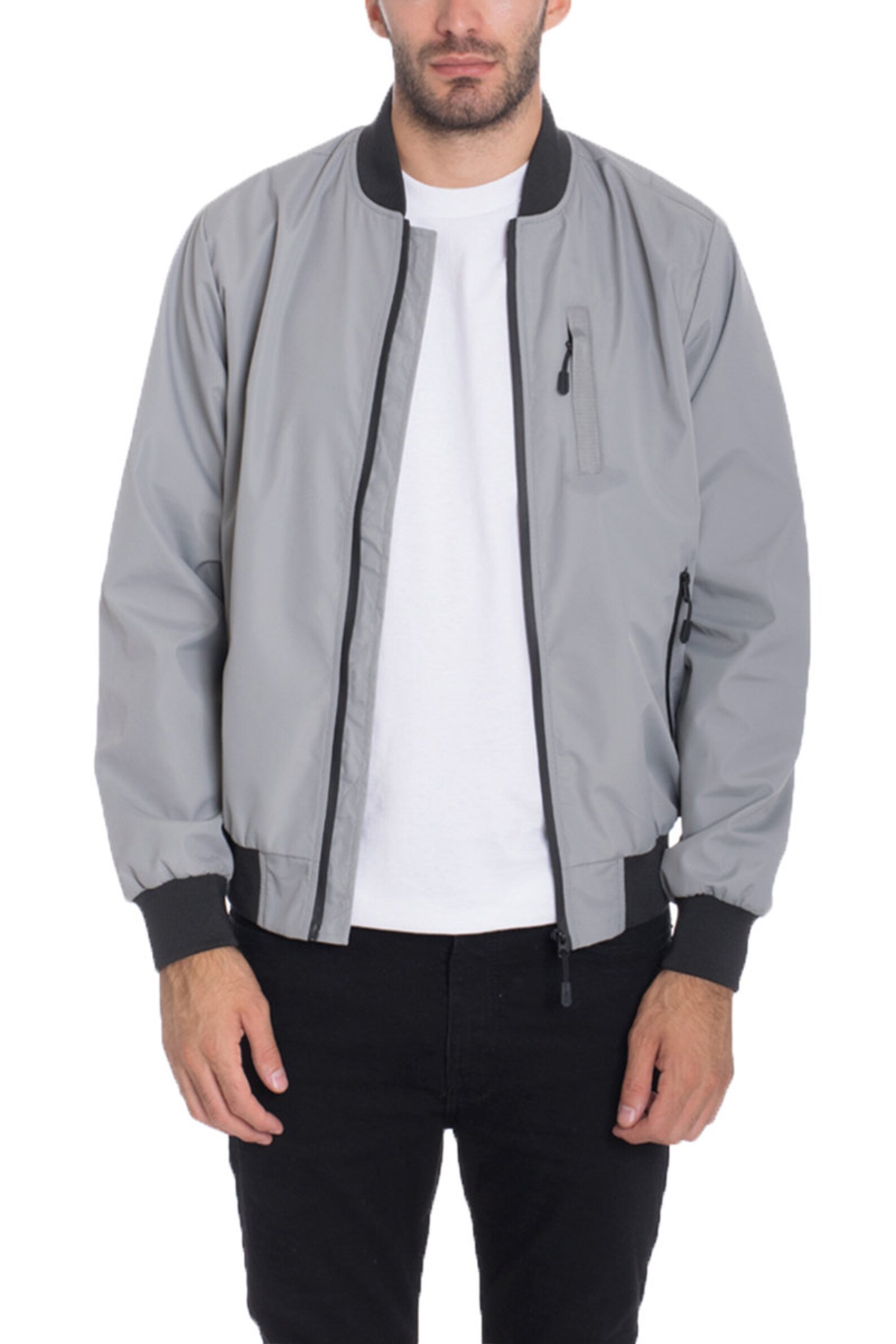 Mens Solid Vinyl Dimpled Zip up Windbreaker Bomber Jacket - Etsy