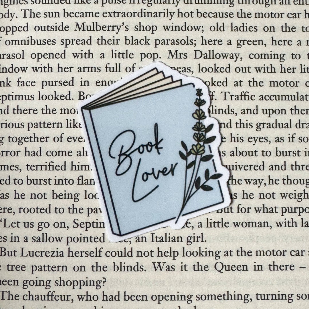 Book Lover Vinyl Sticker - Etsy