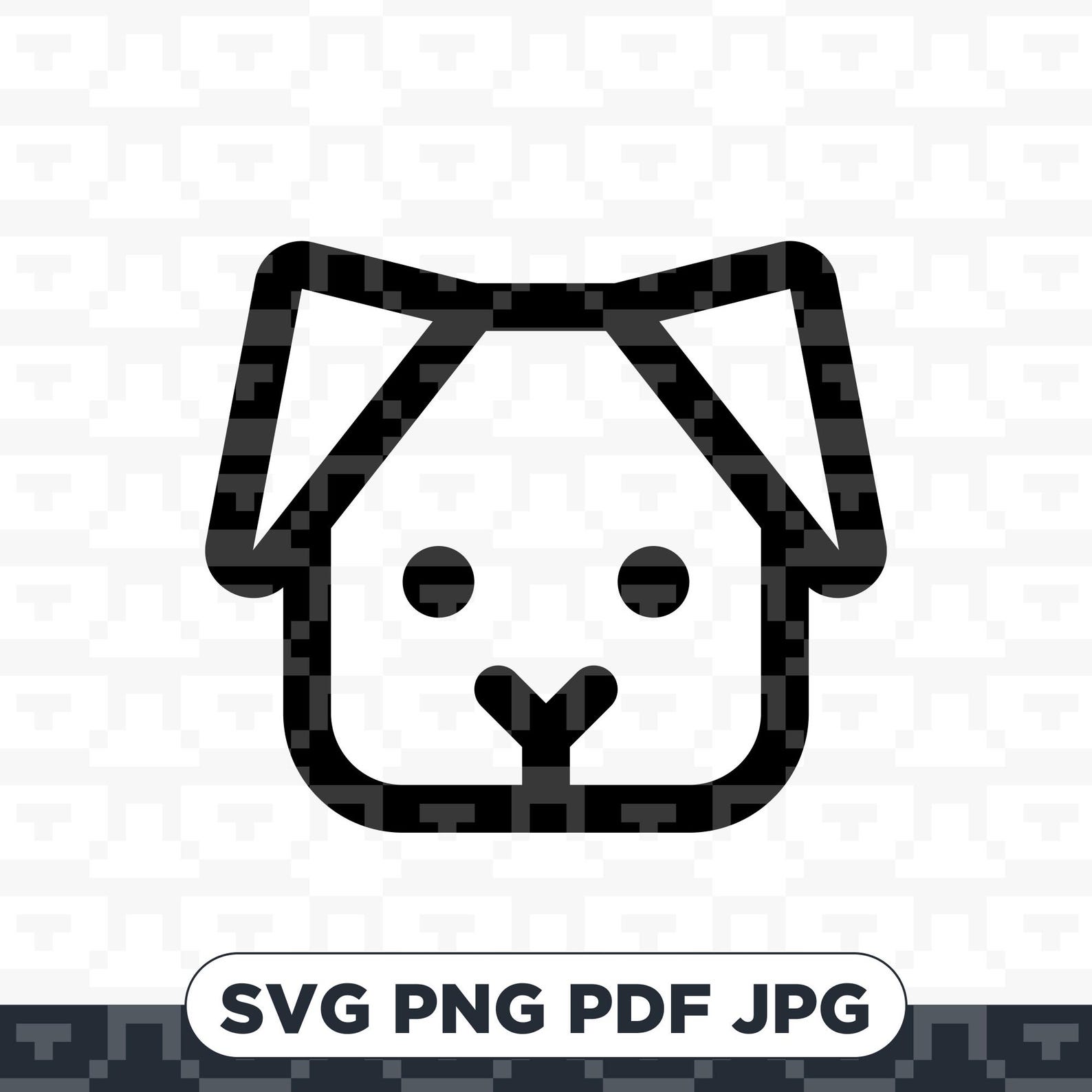 Dog Outline DIGITAL DOWNLOAD | Svg Png Pdf Jpg Instant Digital Download ...