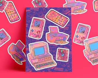 Girly Tech Sticker - Etsy