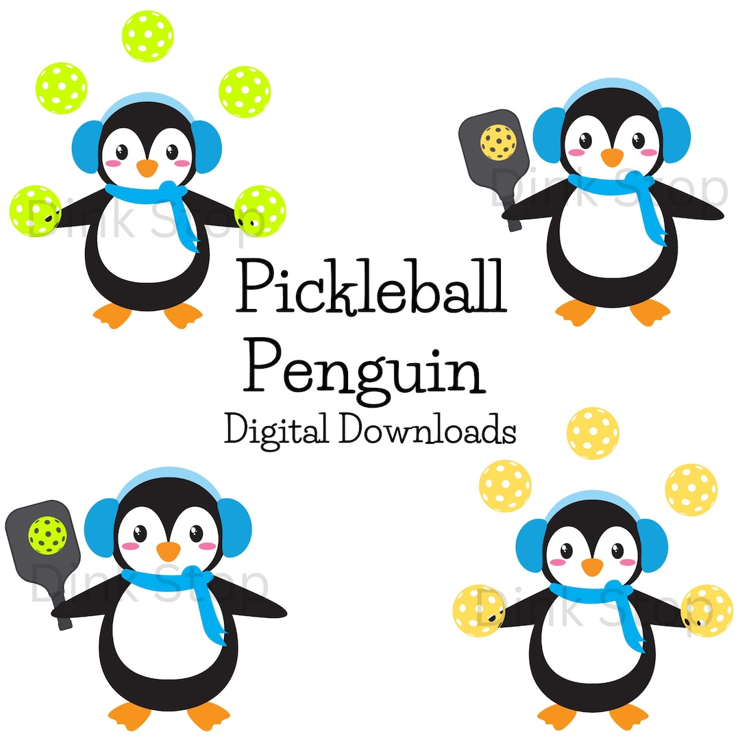 Pickleball Christmas Clipart Download | Winter Pickleball File ...