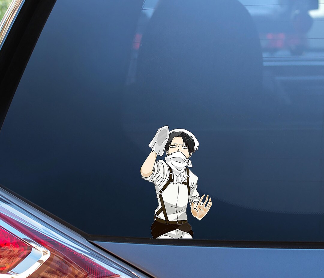 Levi Maid Cleaning Laptop Stickers Car Window Stickers Kiss-cut ...
