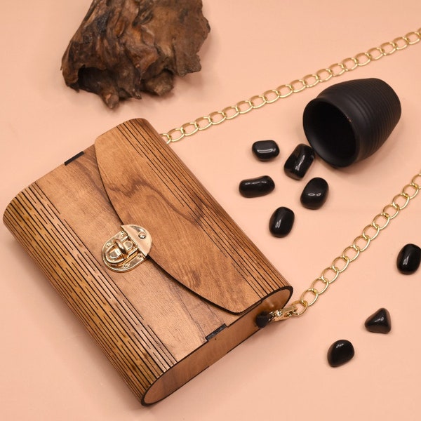 Wood Clutch - Etsy