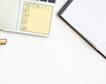 Pink, Lemon, Kawaii Art, Sticky Notes, 4x4, Cute, Bright, Summer ...