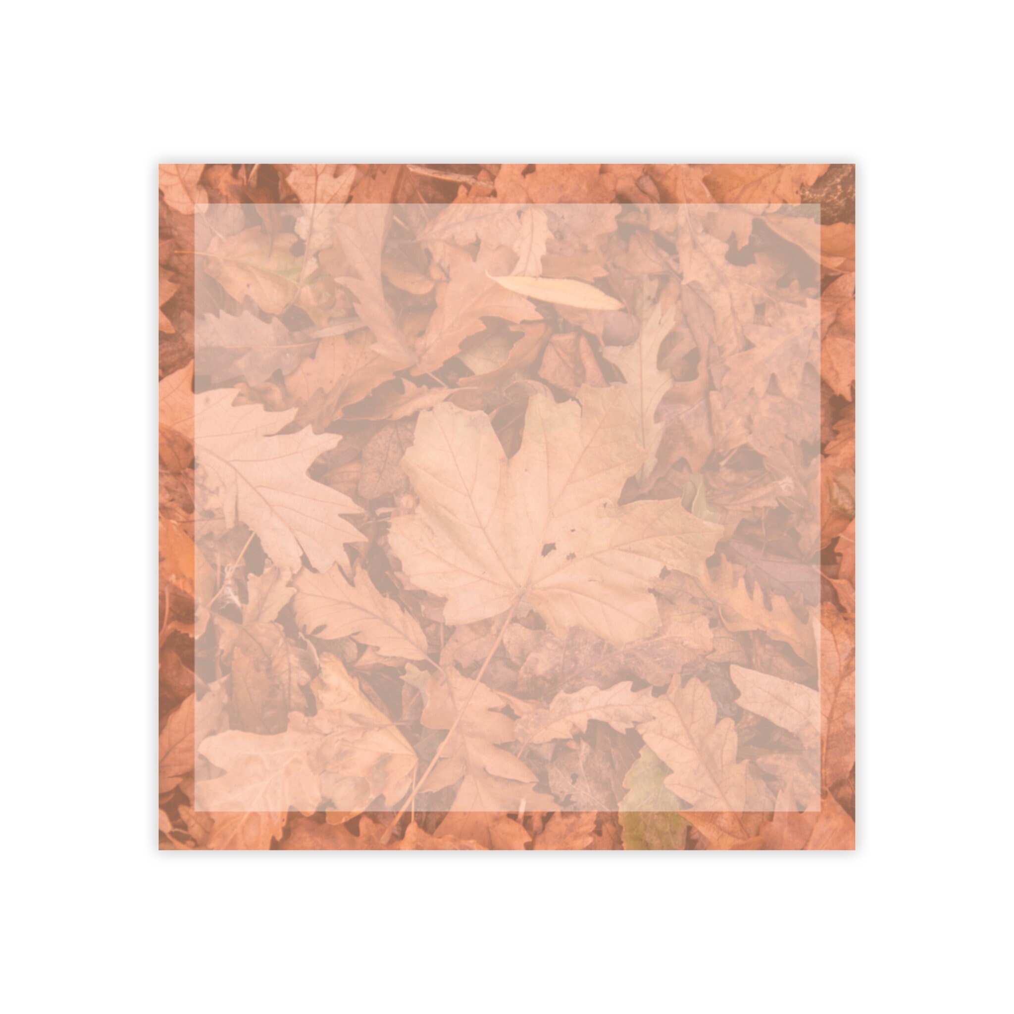 Maple Leaves Sticky Note Pad Fall Leaves - Etsy