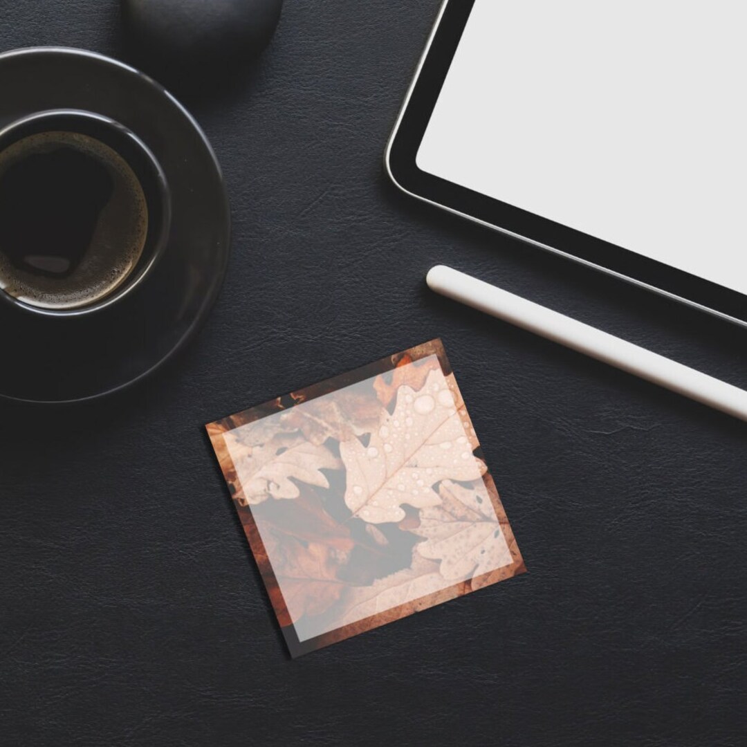 Autumn Leaves Sticky Note Pad: Fall Stationery Gift - Etsy
