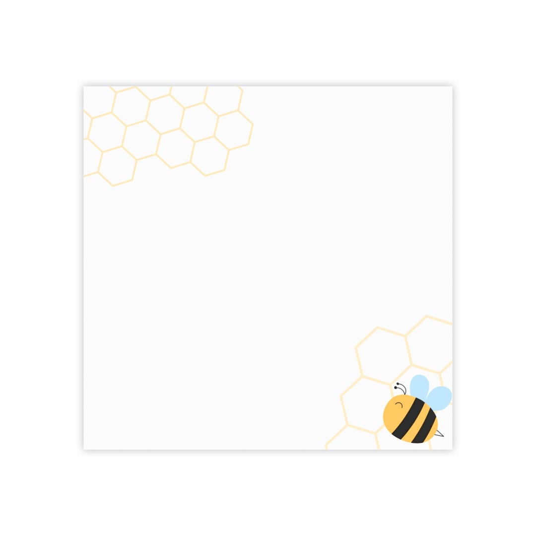 Bumble Bee Sticky Note Pad Note Pads - Etsy