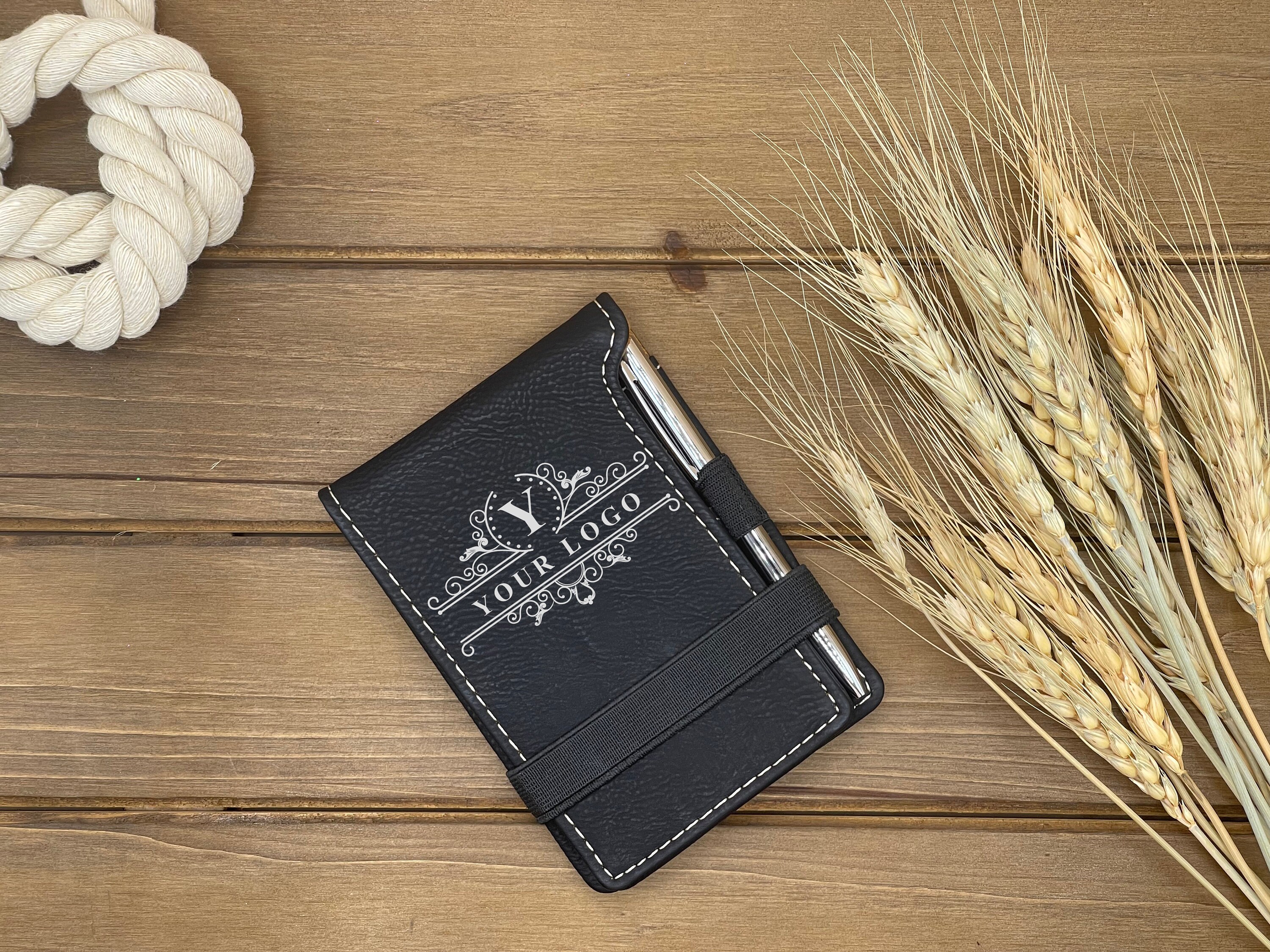 Personalized Engraved Mini Notepad, Custom Logo Engraved Family Name ...