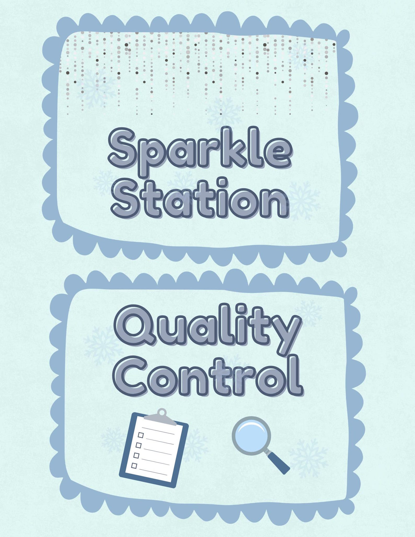 Snowflake Factory | Dramatic Play Printable (digital Download) - Etsy