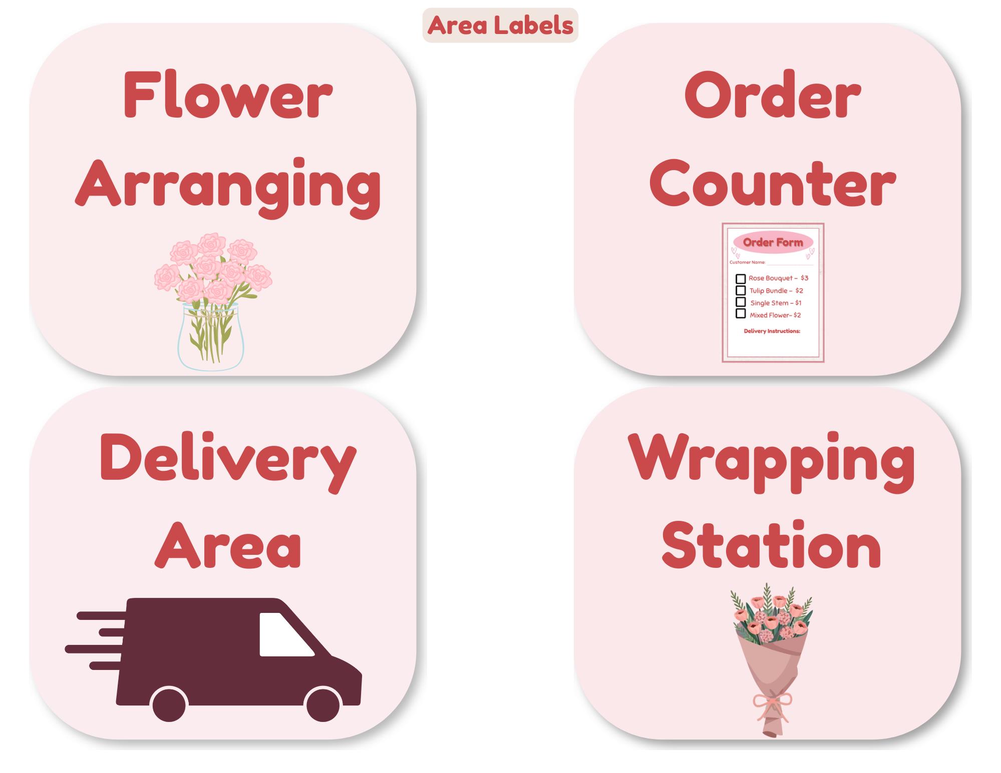 Valentine Flower Shop | Dramatic Play Printable (digital Download) - Etsy