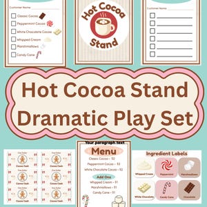 Hot Cocoa Stand | Dramatic Play Printables (digital Download) - Etsy