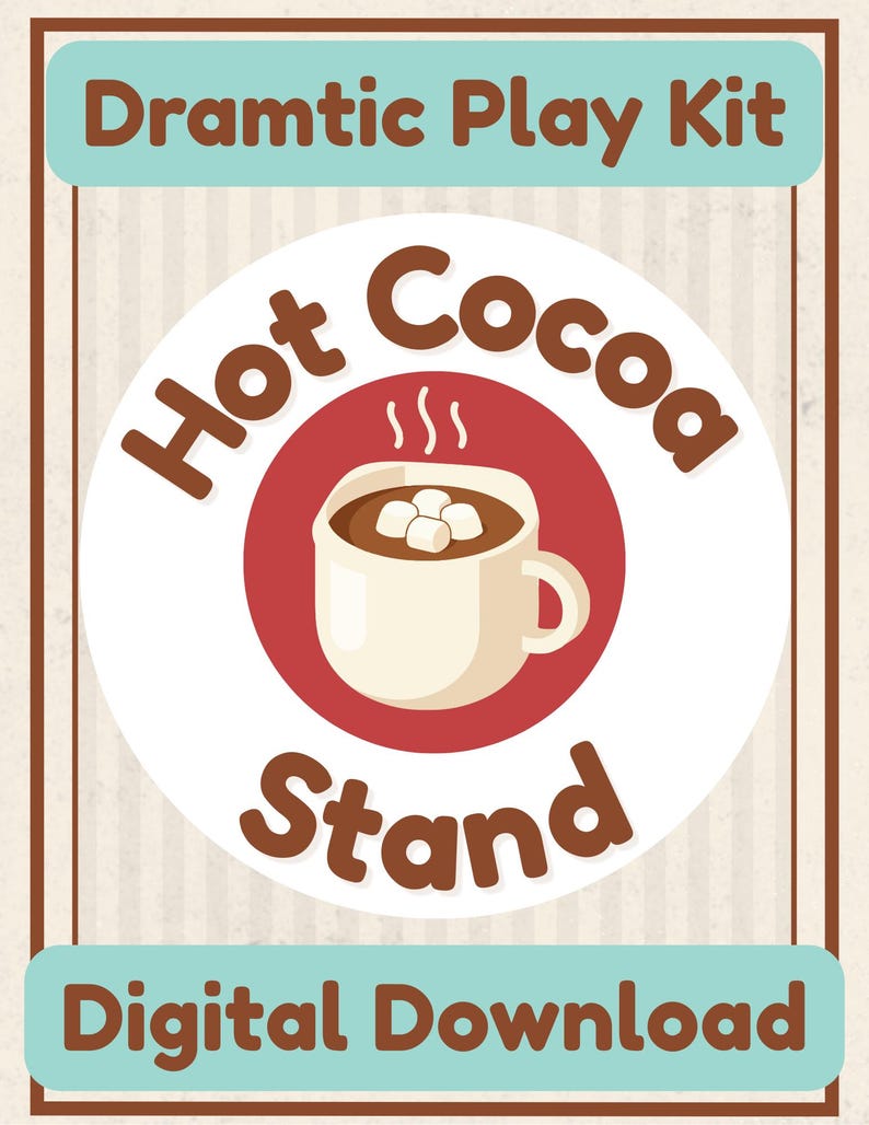 Hot Cocoa Stand | Dramatic Play Printables (digital Download) - Etsy