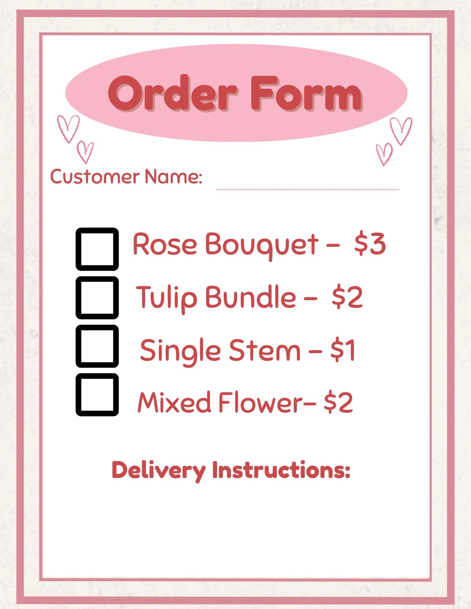 Valentine Flower Shop | Dramatic Play Printable (digital Download) - Etsy