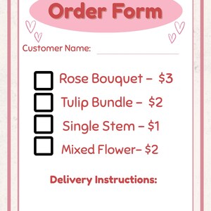 Valentine Flower Shop | Dramatic Play Printable (digital Download) - Etsy