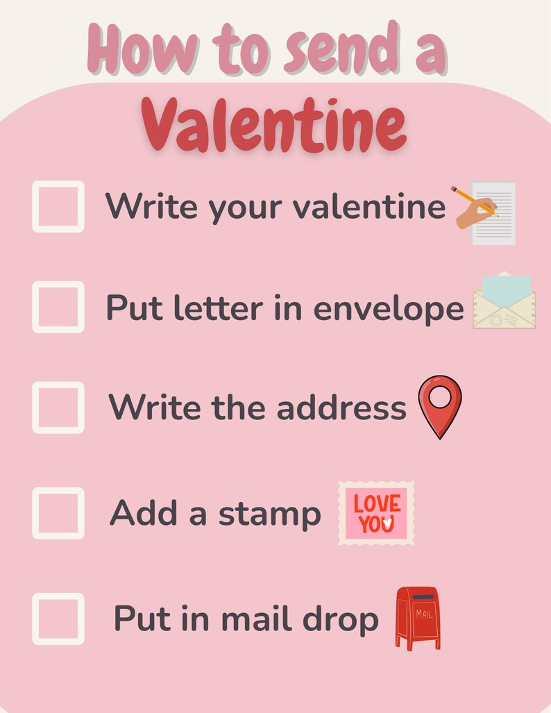 Valentine Post Office | Dramatic Play Printable (digital Download ...