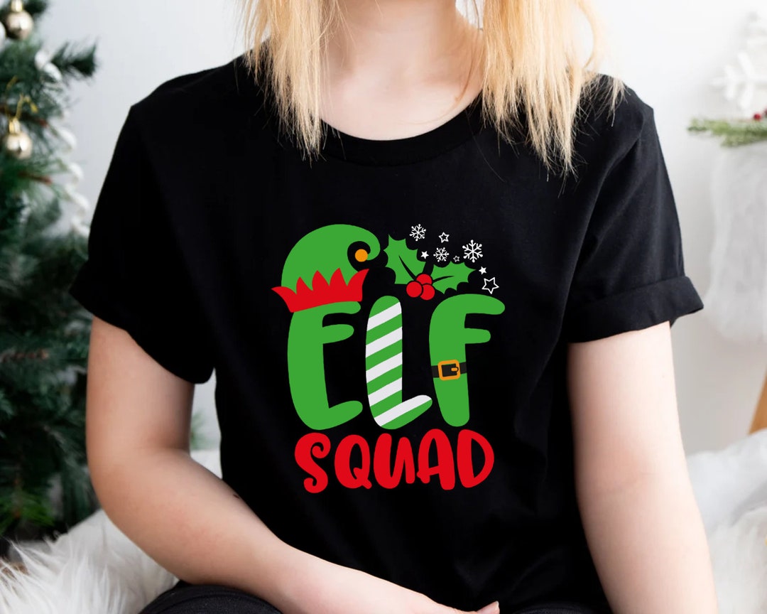 Christmas Elf Squad Shirt, Cute Christmas Shirt, Colorful Christmas ...