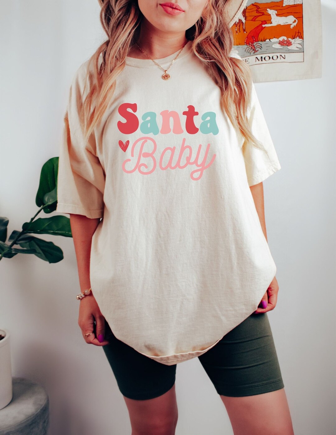 Retro Santa Baby Shirt, Retro Santa Comfort Colors Shirt, Retro Santa ...