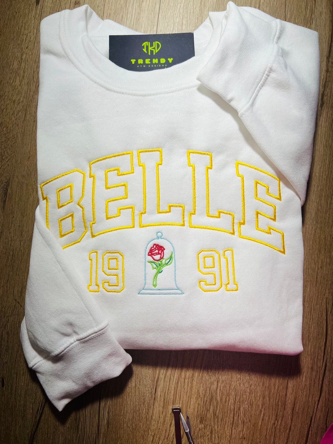 Belle Princess Inspired Sweatshirt Beauty and the Beast Movie Inspired ...