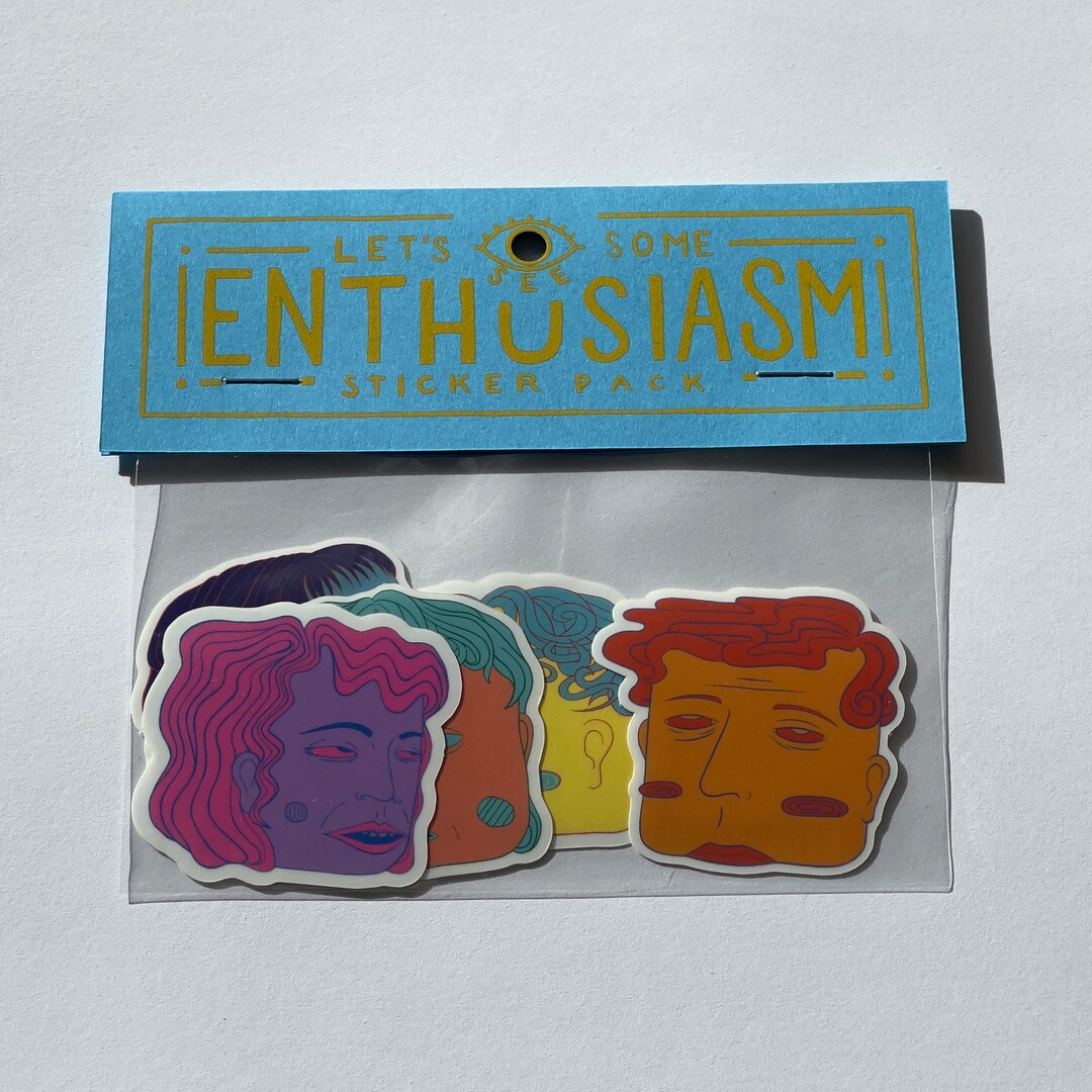 Lets See Some Enthusiasm Sticker Pack - Etsy