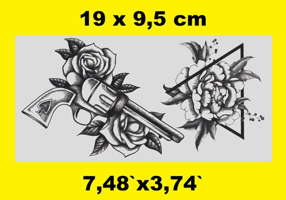 Tatuaggio Revolver E Rose