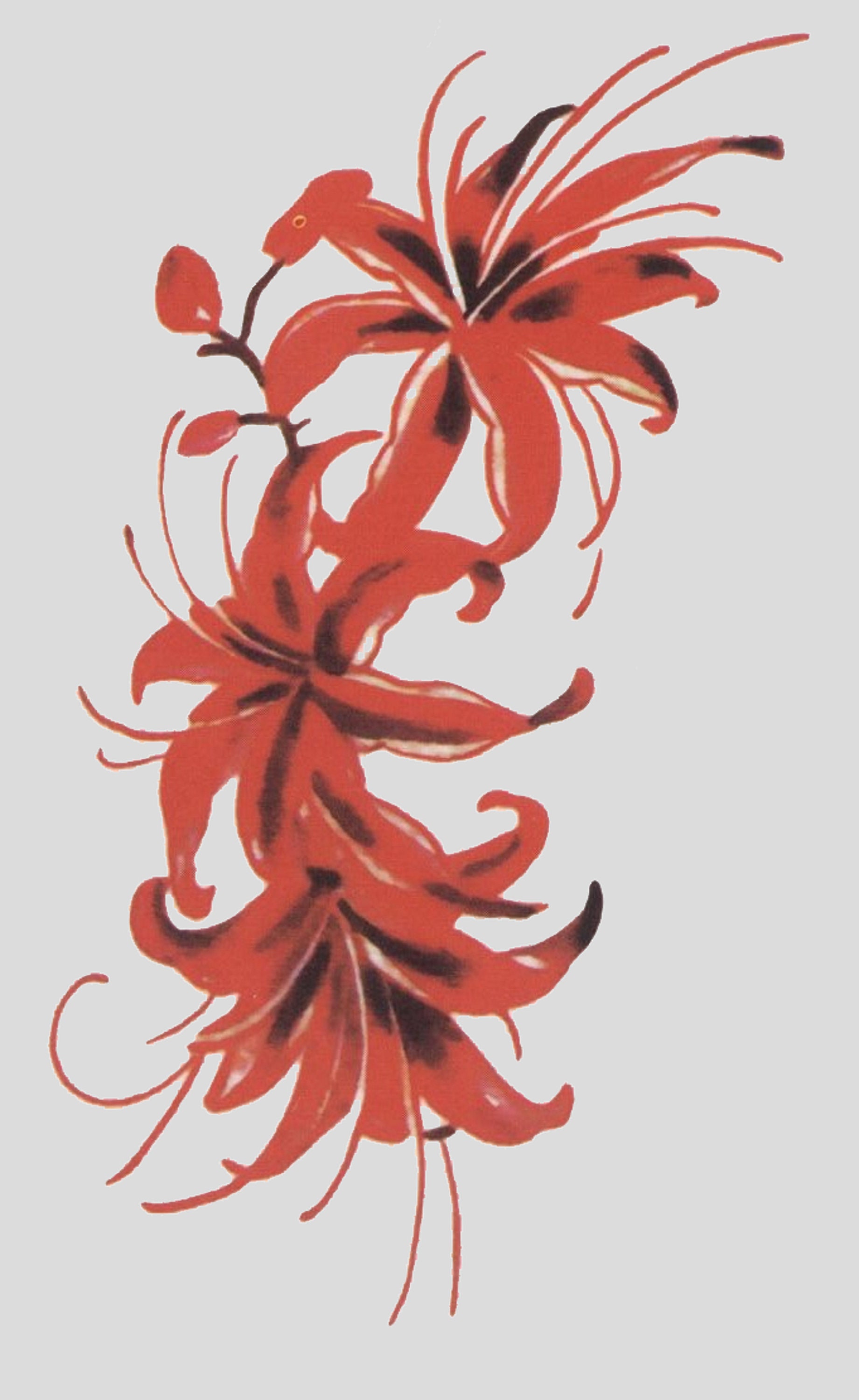 Temporary Japanese Higanbana Tattoo Twin Pack set of 2 Anime Death ...