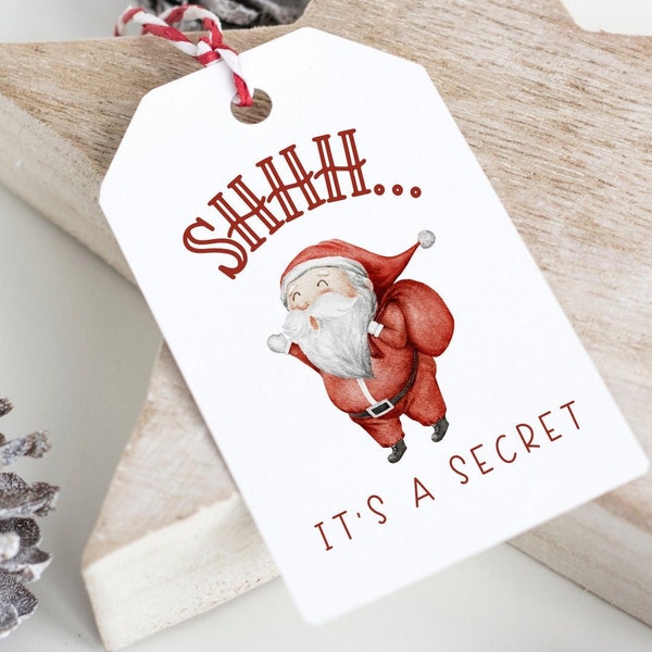 Secret Santa Tags - Etsy