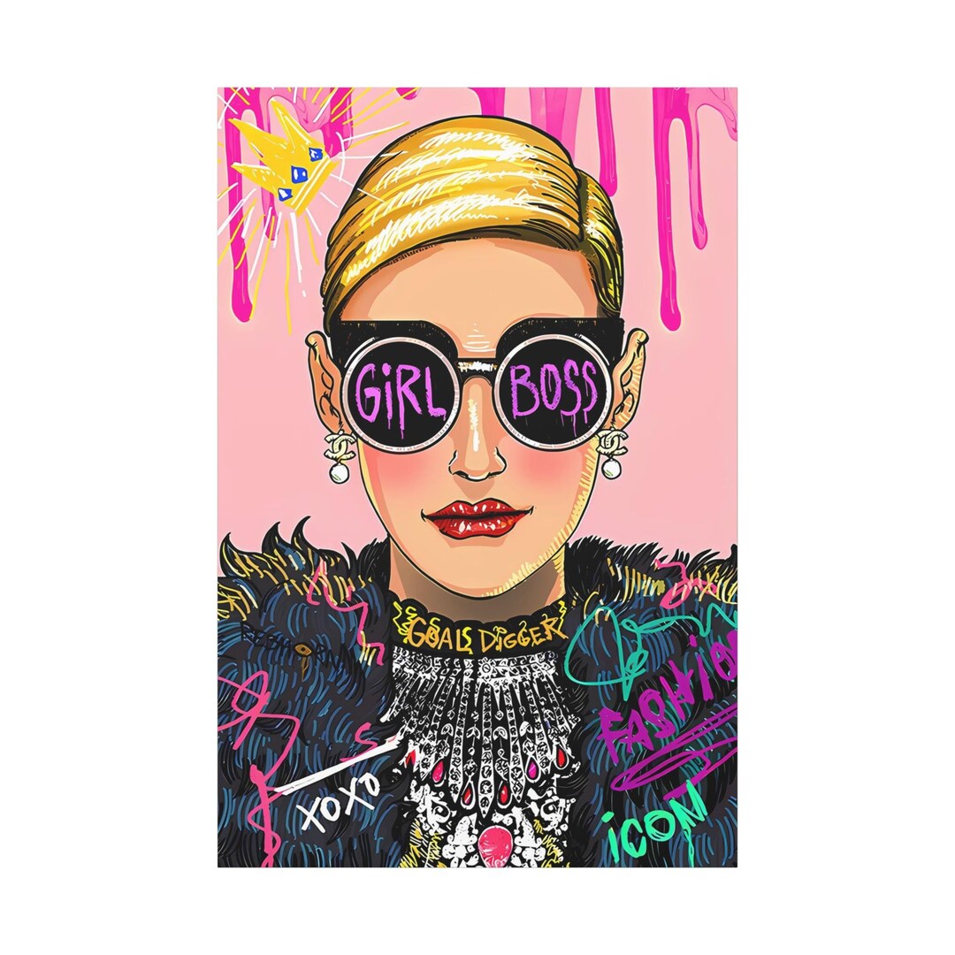 Lady Boss Picture, Girl Boss Canvas Wallart, Office Decor Poster ...