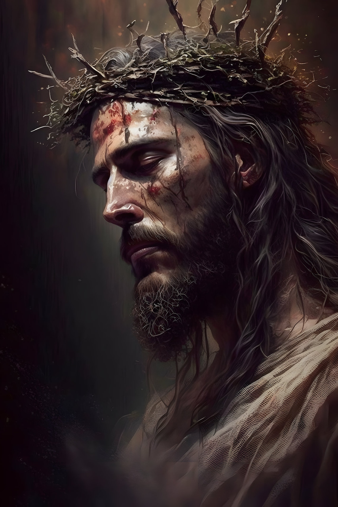 Lord Jesus Picture Plaque-mounted Wall Art Ready to Hang 24x36in - Etsy