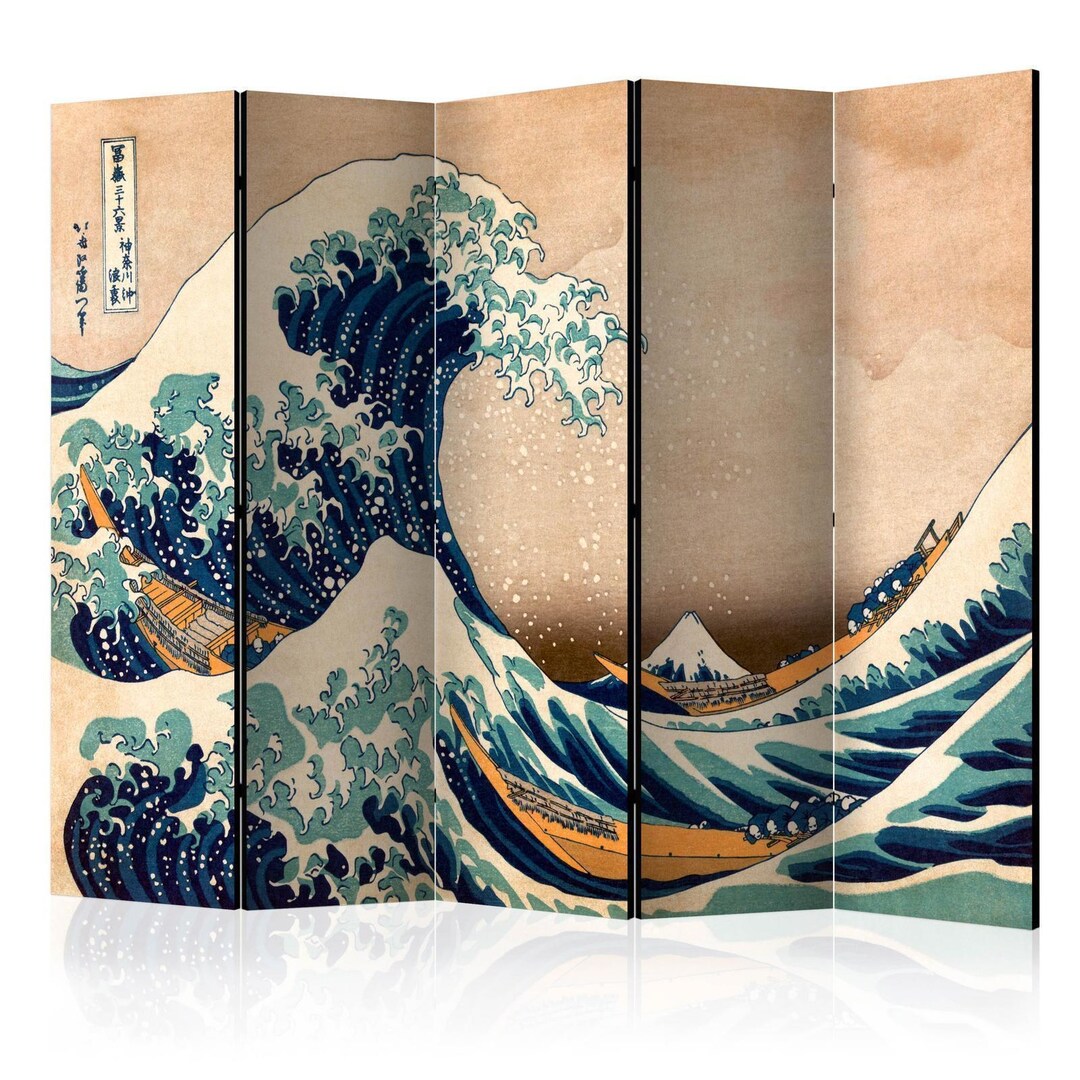 Room Divider, Screen - Hokusai: the Great Wave off Kanagawa ...