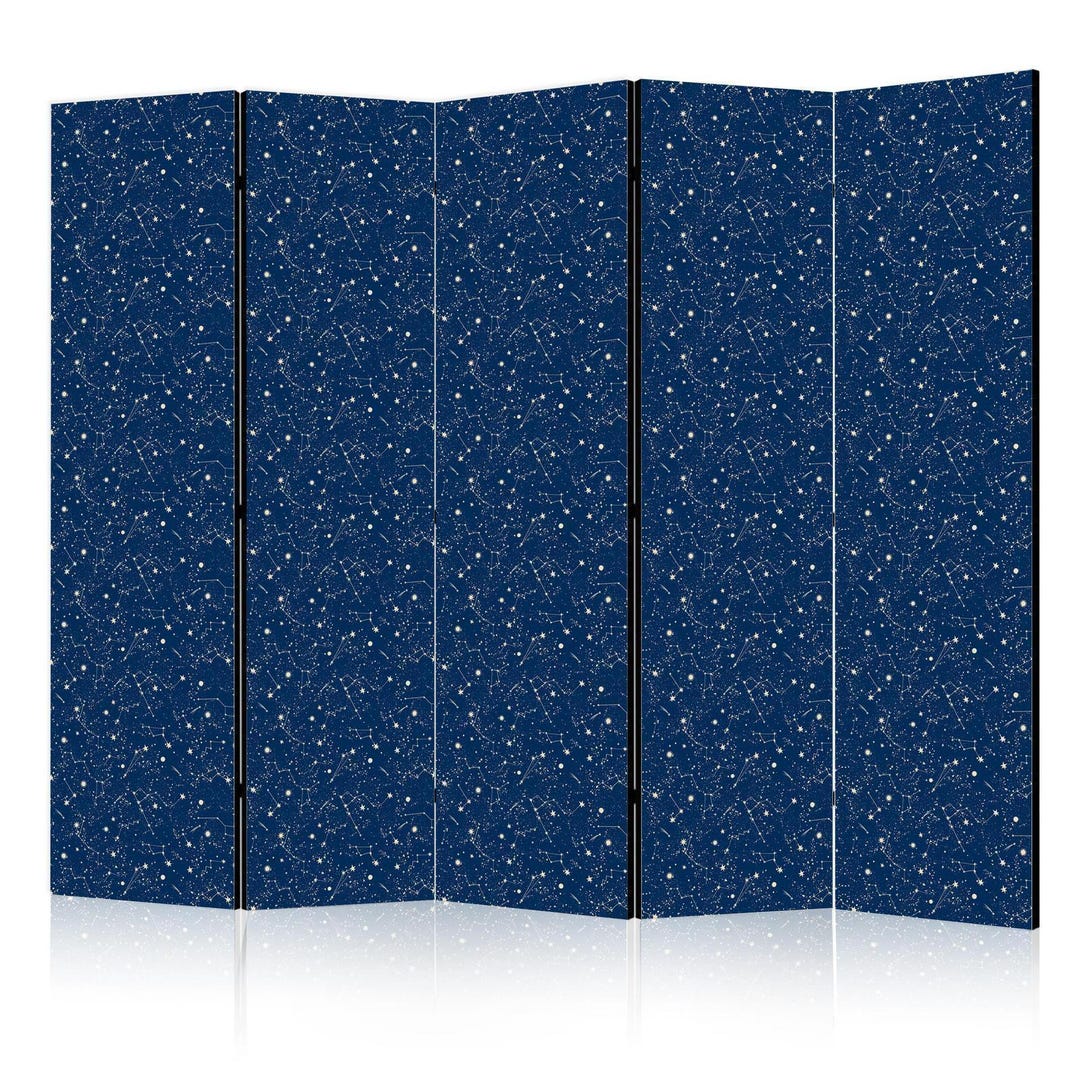 Room Divider, Screen - Cosmic Inspirations - Pattern With Stars and ...
