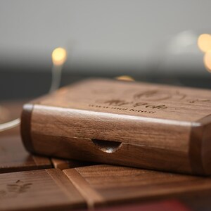 Laser Engraved Wooden USB Key and Box Personalized Wooden USB Key ...