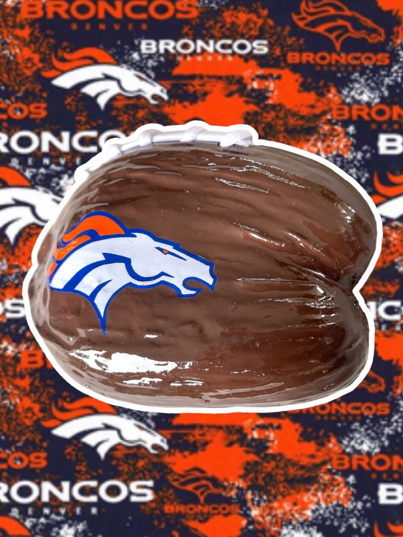 Football Coconut - Denver Broncos - Etsy