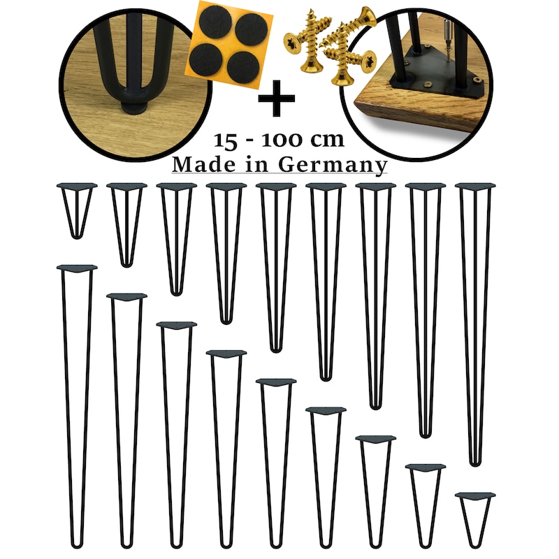 40inch metal table legs - Etsy.de