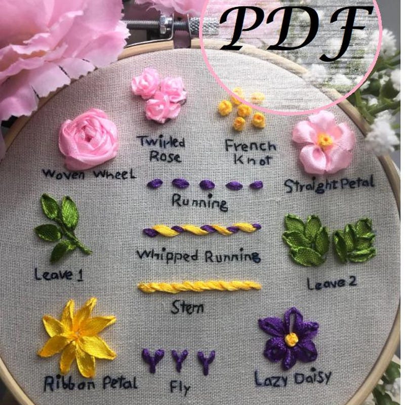 Ribbon Embroidery - Etsy