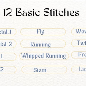 Basic Ribbon Stitches Step by Step: PDF Pattern, 12 Basic Ribbon ...