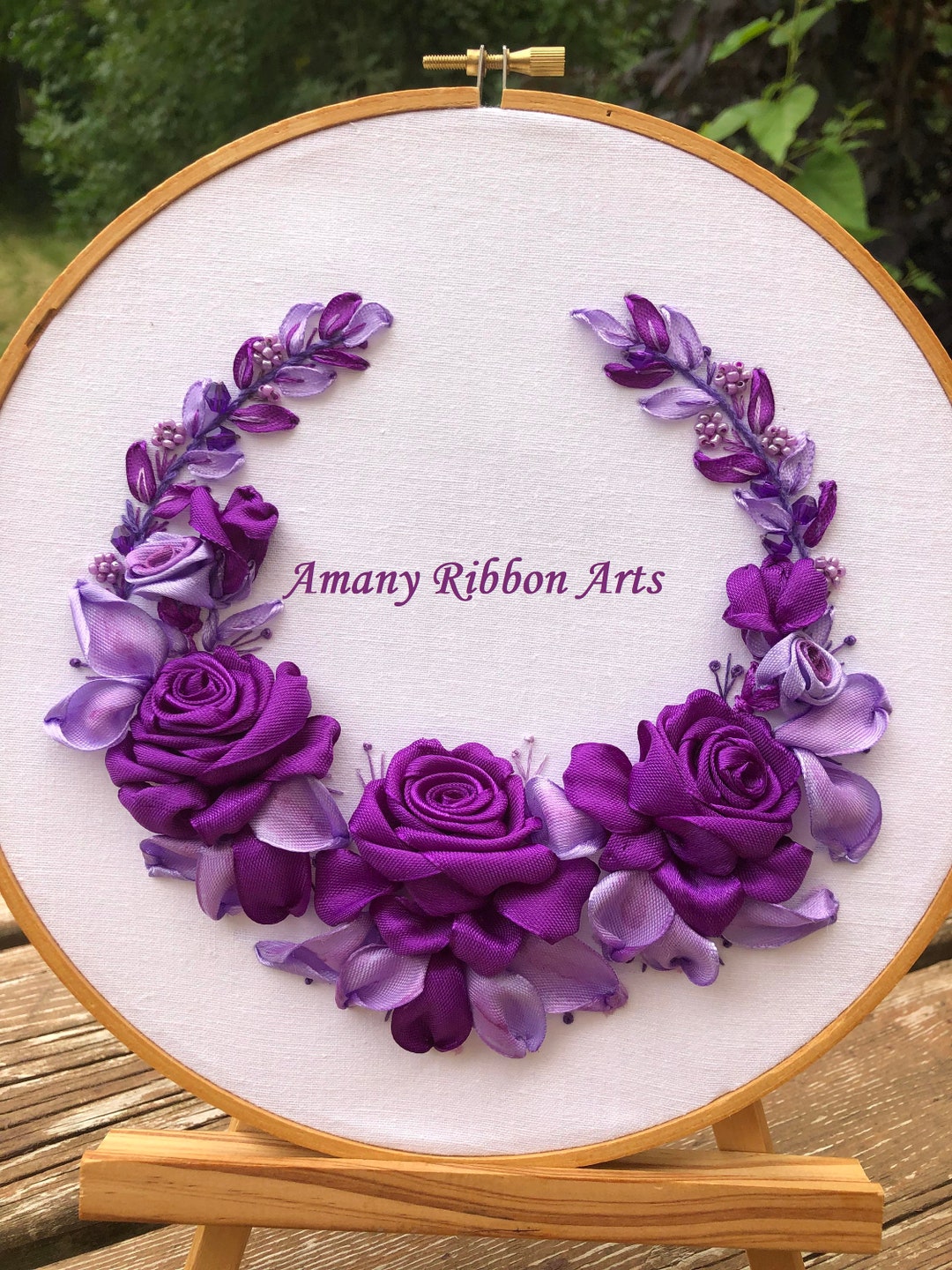 Embroidered Roses, Favorite Color, Ribbon Work, Ribbon Embroidery Art ...