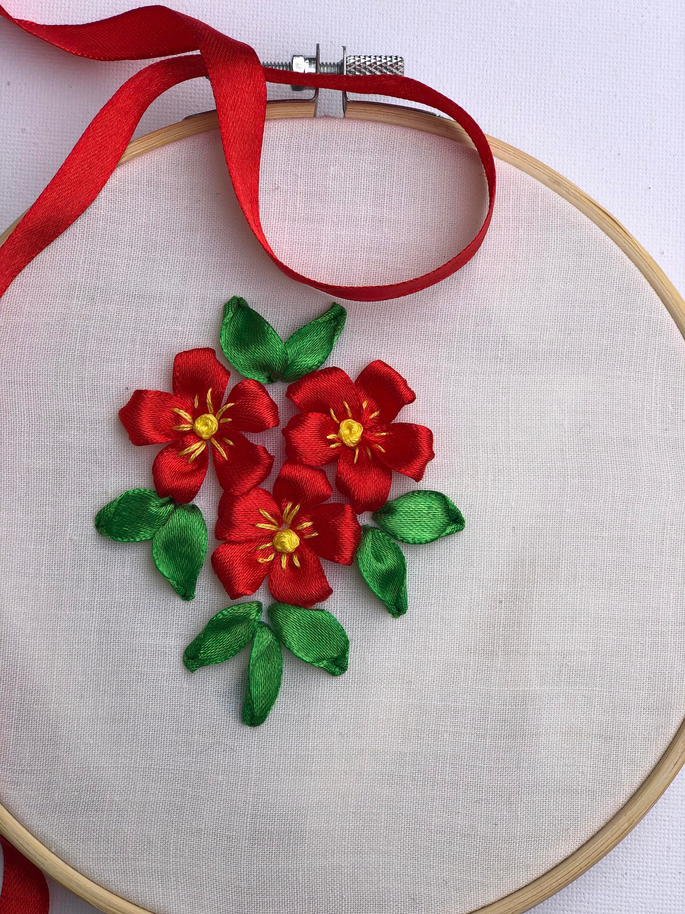 PDF Ribbon Embroidery Pattern/ Ribbon Embroidery Basics/ Begin Your ...