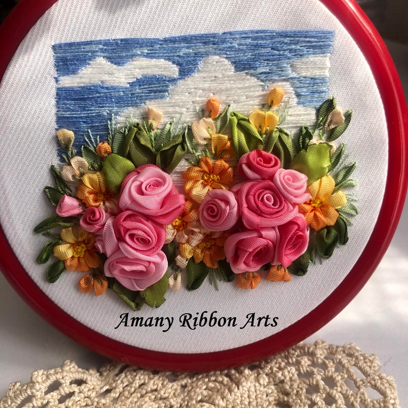 Silk Ribbon Flowers - Etsy